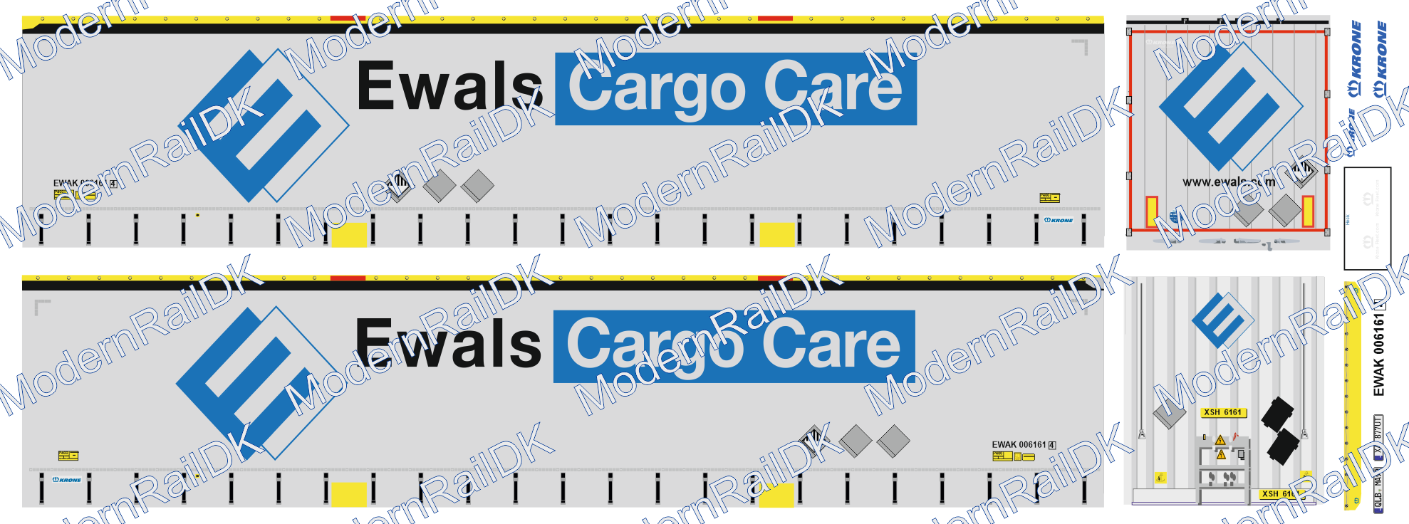 Ewals Cargo Care, Mega Trailer Krone H0 - ModernRail