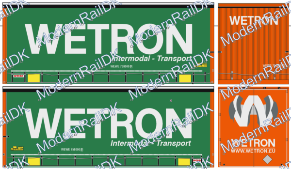WETRON Intermodal Transport, Varianrt 2 - XXL Box H0 - ModernRail